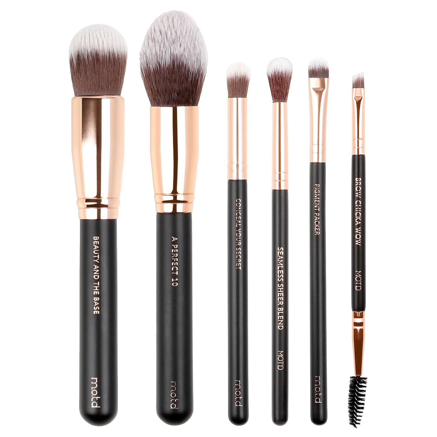 Full Face Essential Makeup Brush Set – MOTD Cosmetics